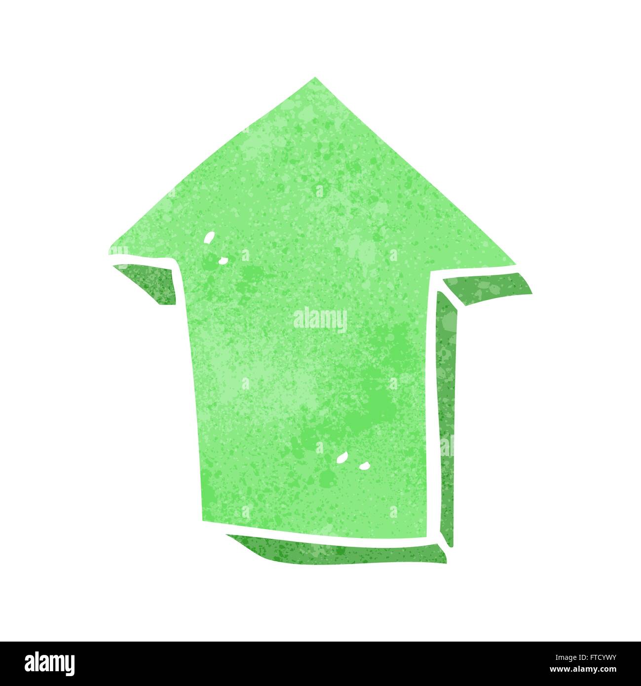 Freehand retro cartoon arrow pointing hi-res stock photography and ...