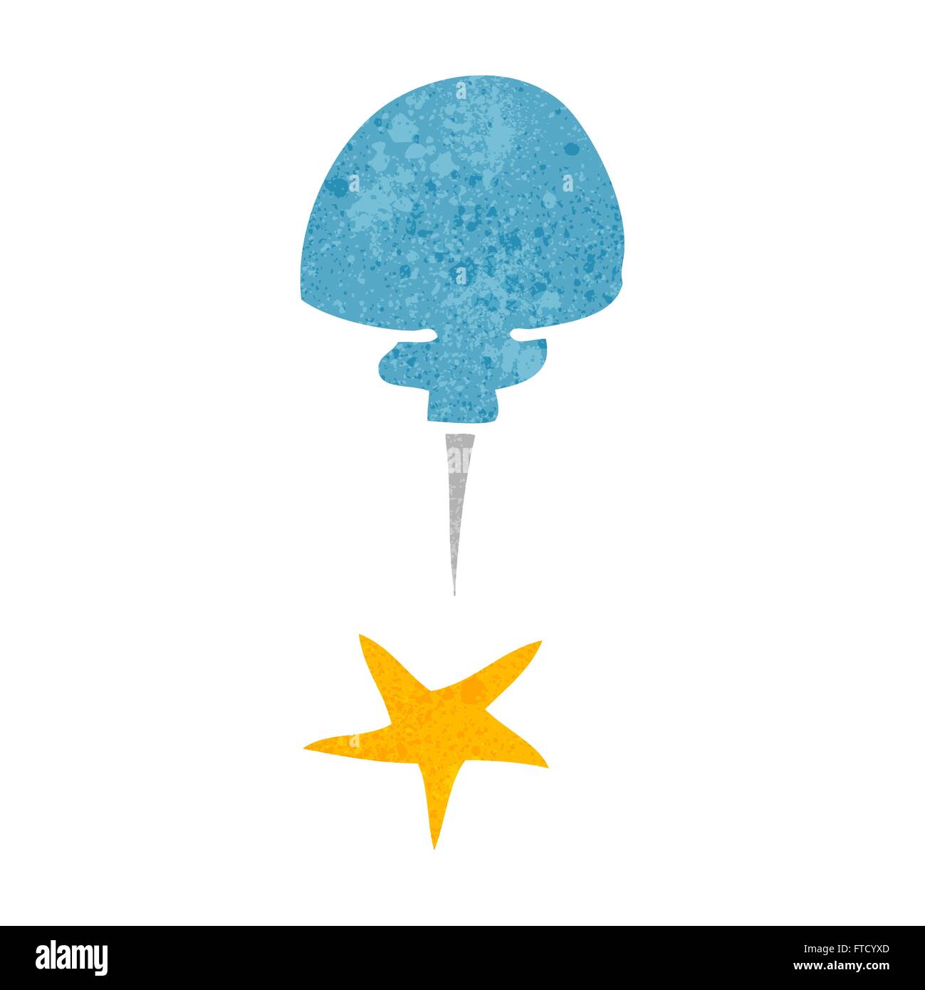 Freehand retro cartoon office tack hi-res stock photography and images ...