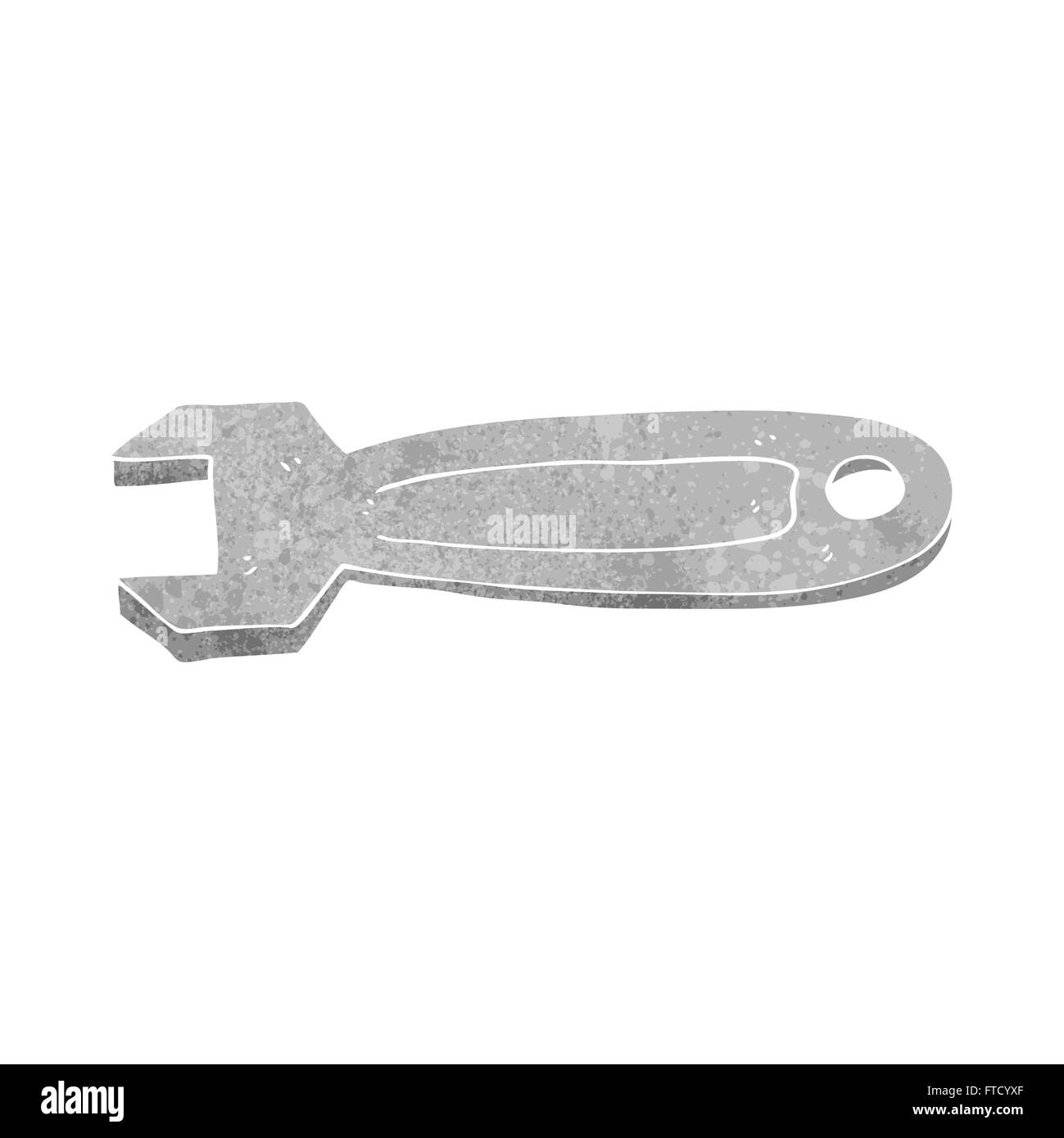 freehand retro cartoon spanner Stock Vector Image & Art - Alamy