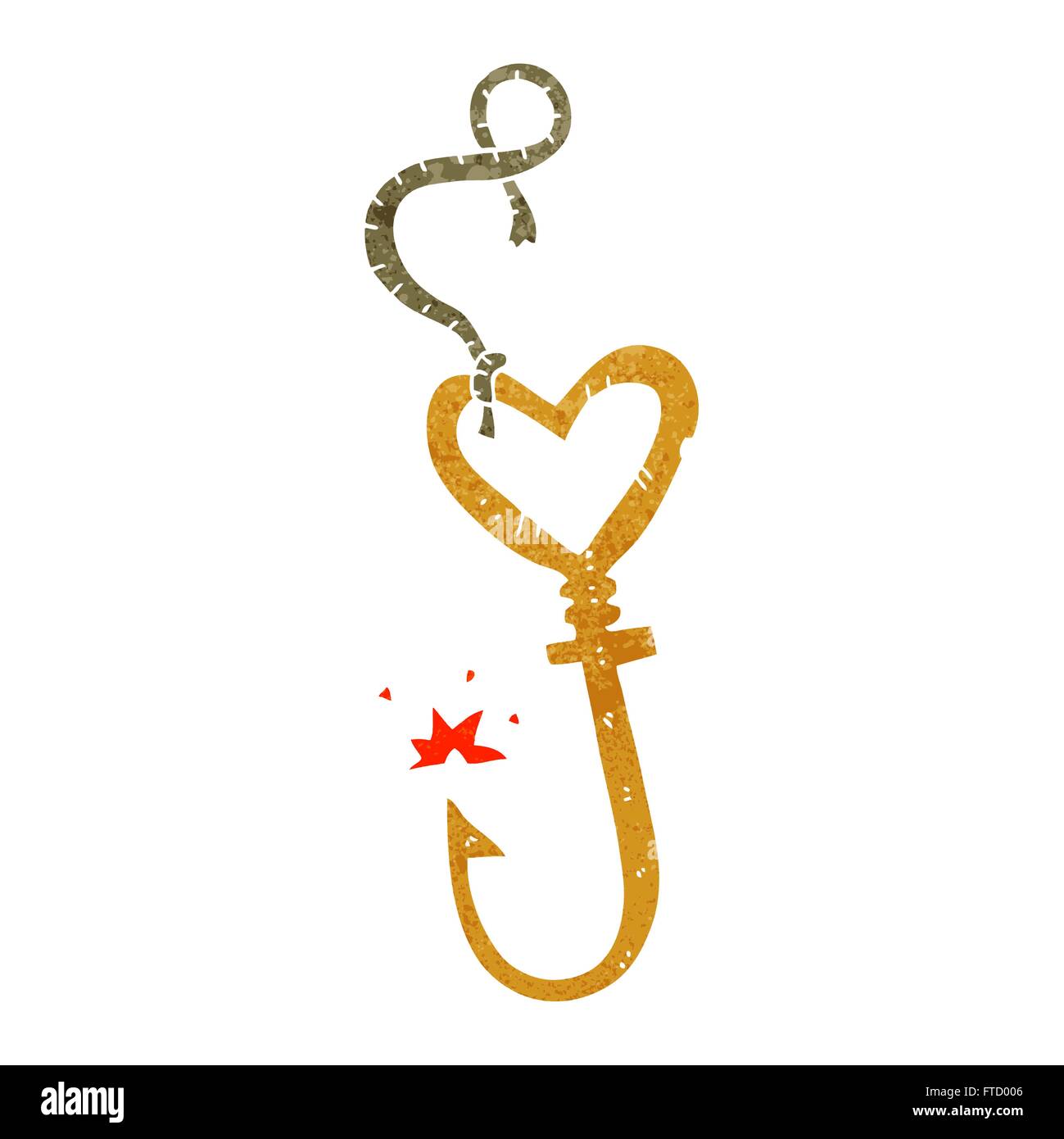 Hooked fish cartoon hi-res stock photography and images - Alamy