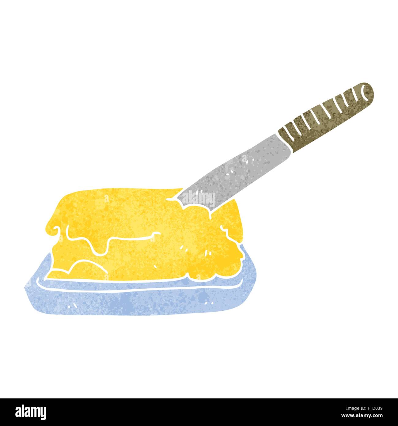 freehand retro cartoon butter Stock Vector Image & Art - Alamy