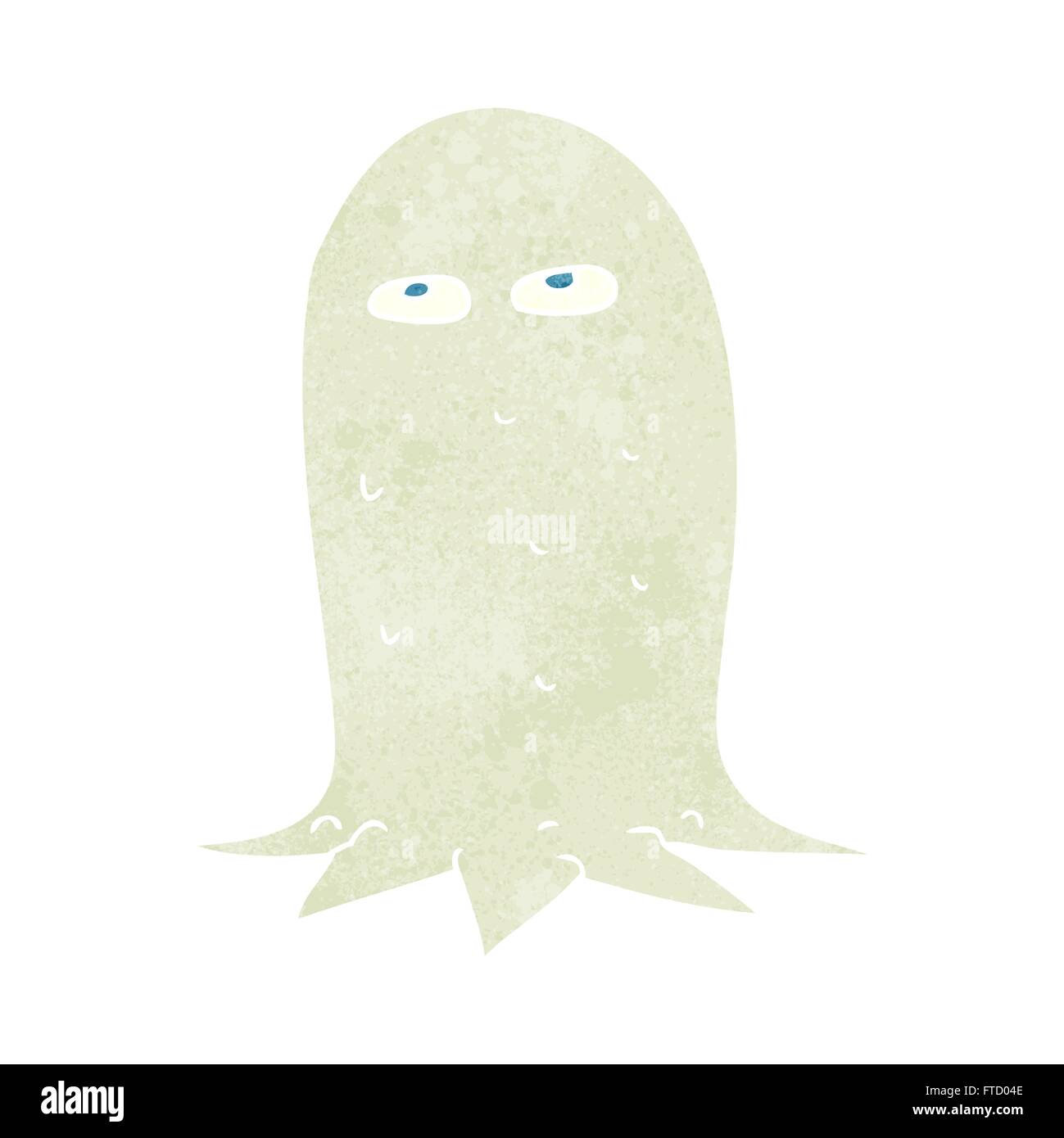 freehand retro cartoon halloween ghost Stock Vector Image & Art - Alamy