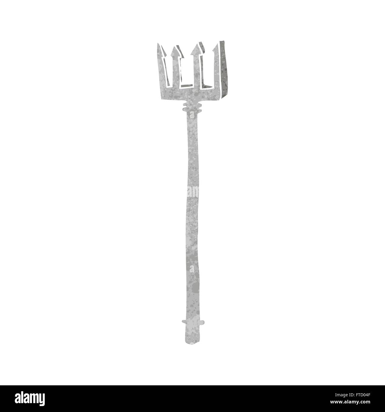 freehand retro cartoon devil fork Stock Vector Image & Art - Alamy