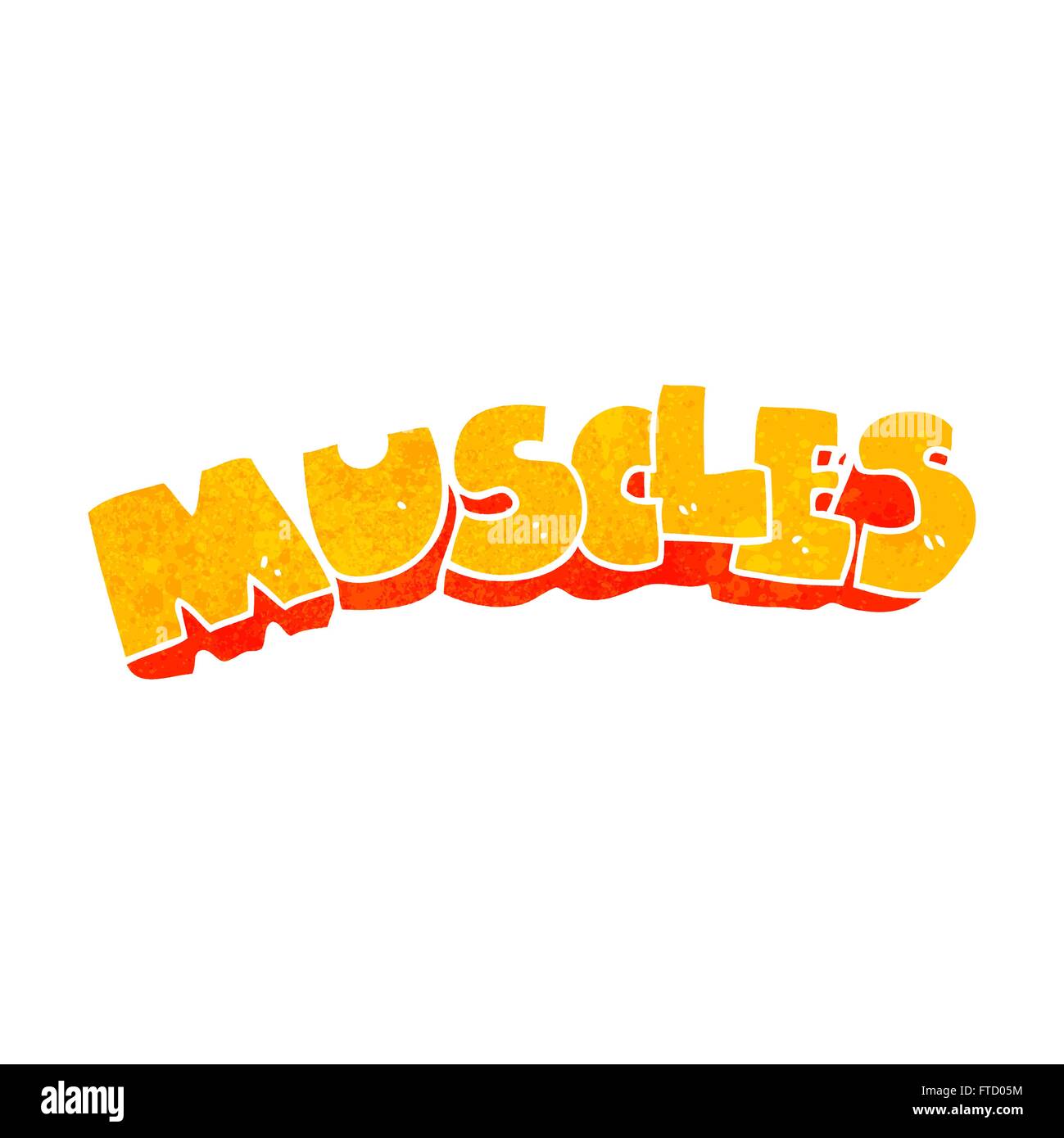 Freehand drawn cartoon muscles symbol hi-res stock photography and ...