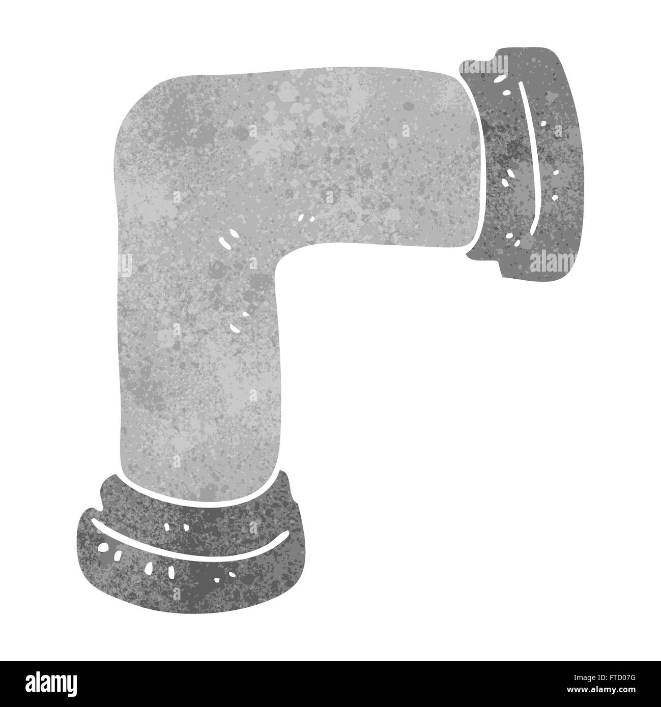 freehand retro cartoon pipe Stock Vector Image & Art - Alamy