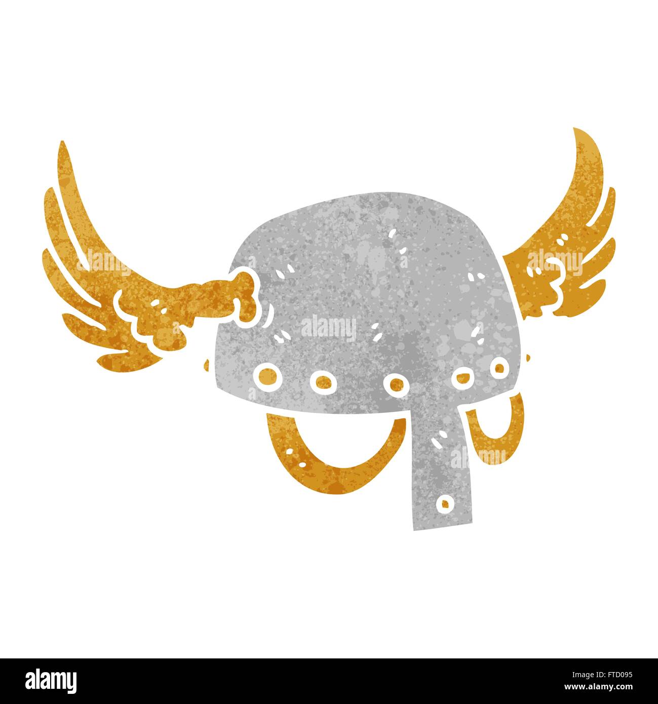 freehand retro cartoon winged helmet Stock Vector Image & Art - Alamy