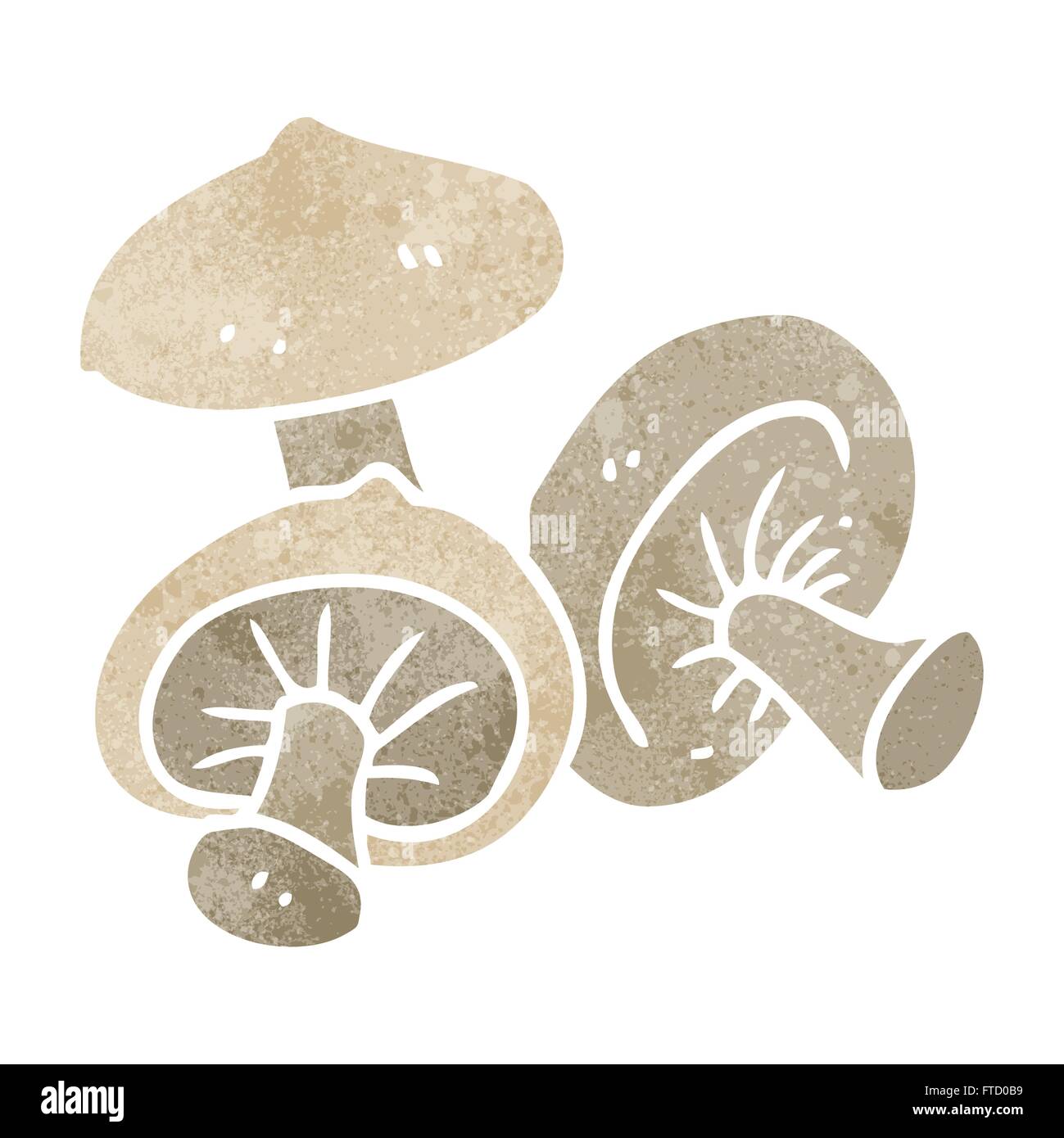 freehand retro cartoon mushrooms Stock Vector Image & Art - Alamy