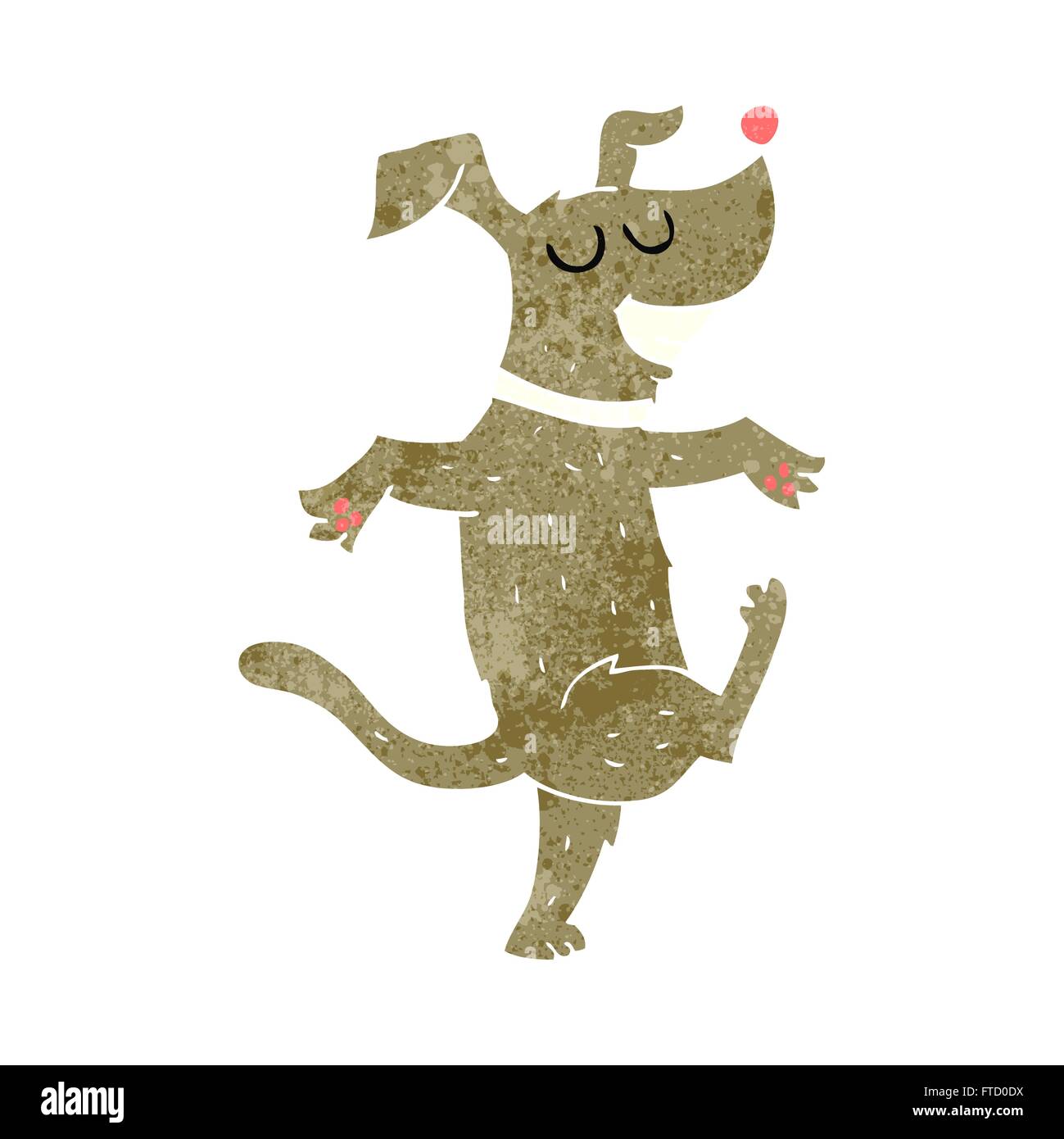 Funny dancing dog Stock Vector Images - Alamy