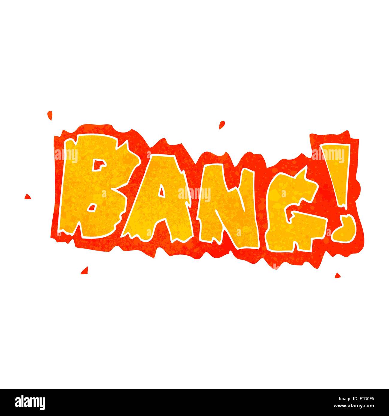 Freehand retro cartoon bang symbol hi-res stock photography and images ...