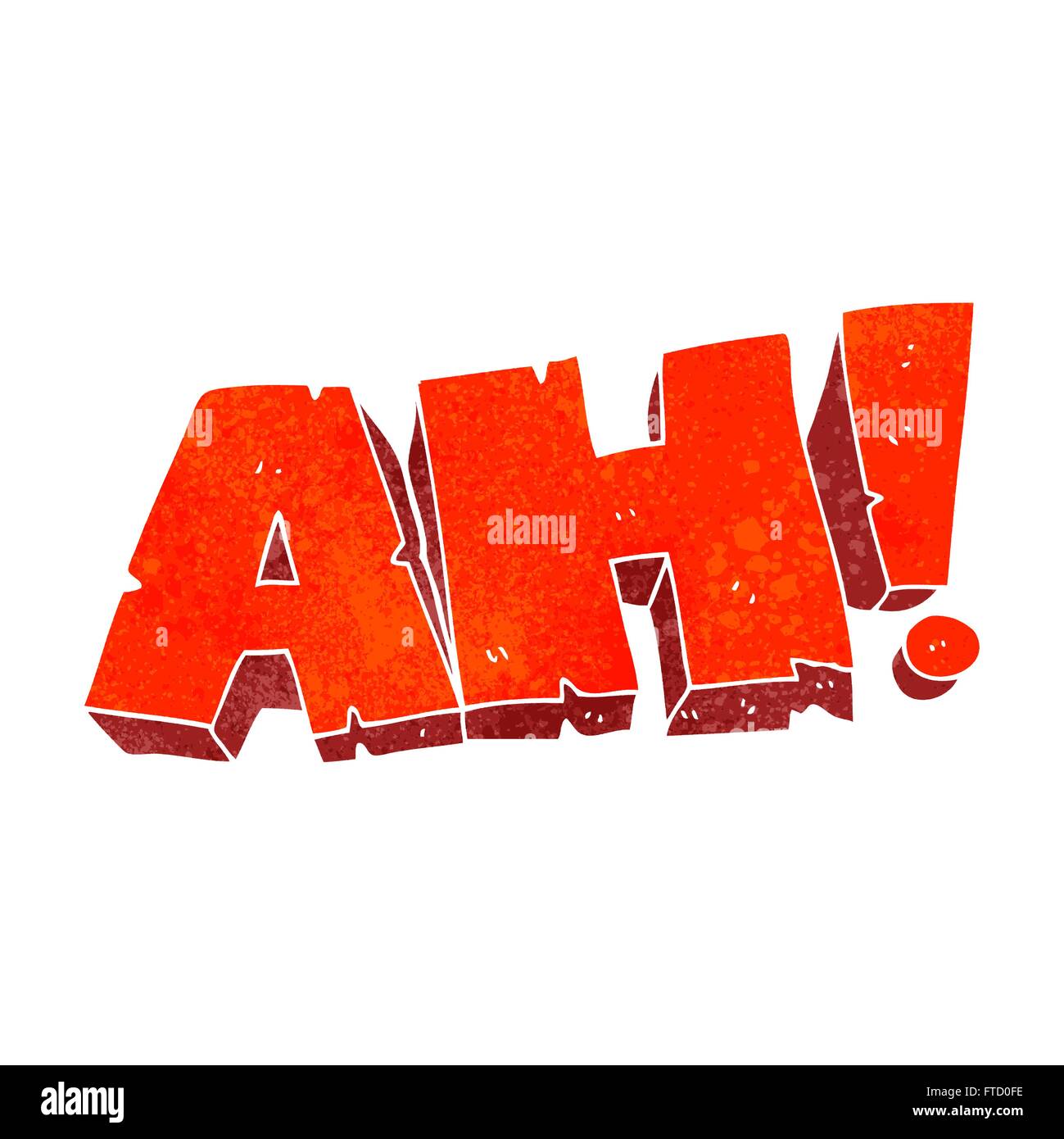 Freehand drawn cartoon ah shout hi-res stock photography and images - Alamy