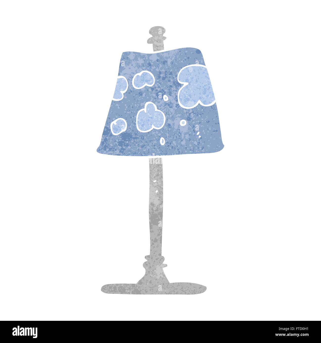 freehand retro cartoon lamp Stock Vector Image & Art - Alamy