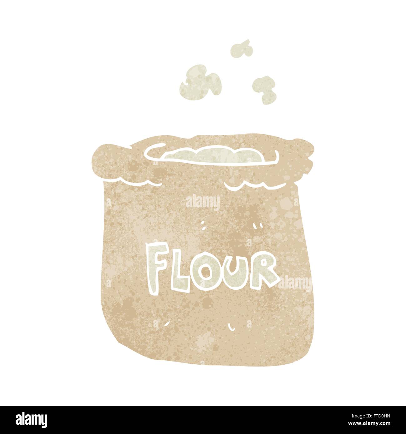Freehand drawn cartoon bag flour hi-res stock photography and images ...