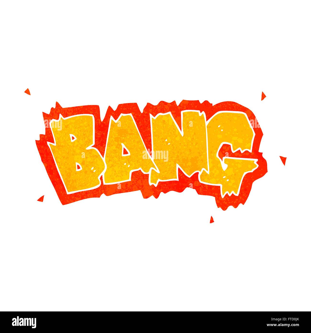Freehand retro cartoon bang symbol hi-res stock photography and images ...