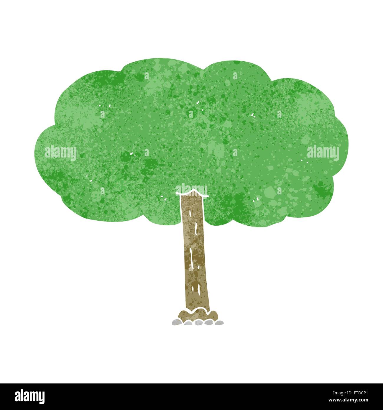 Freehand textured cartoon tree hi-res stock photography and images - Alamy