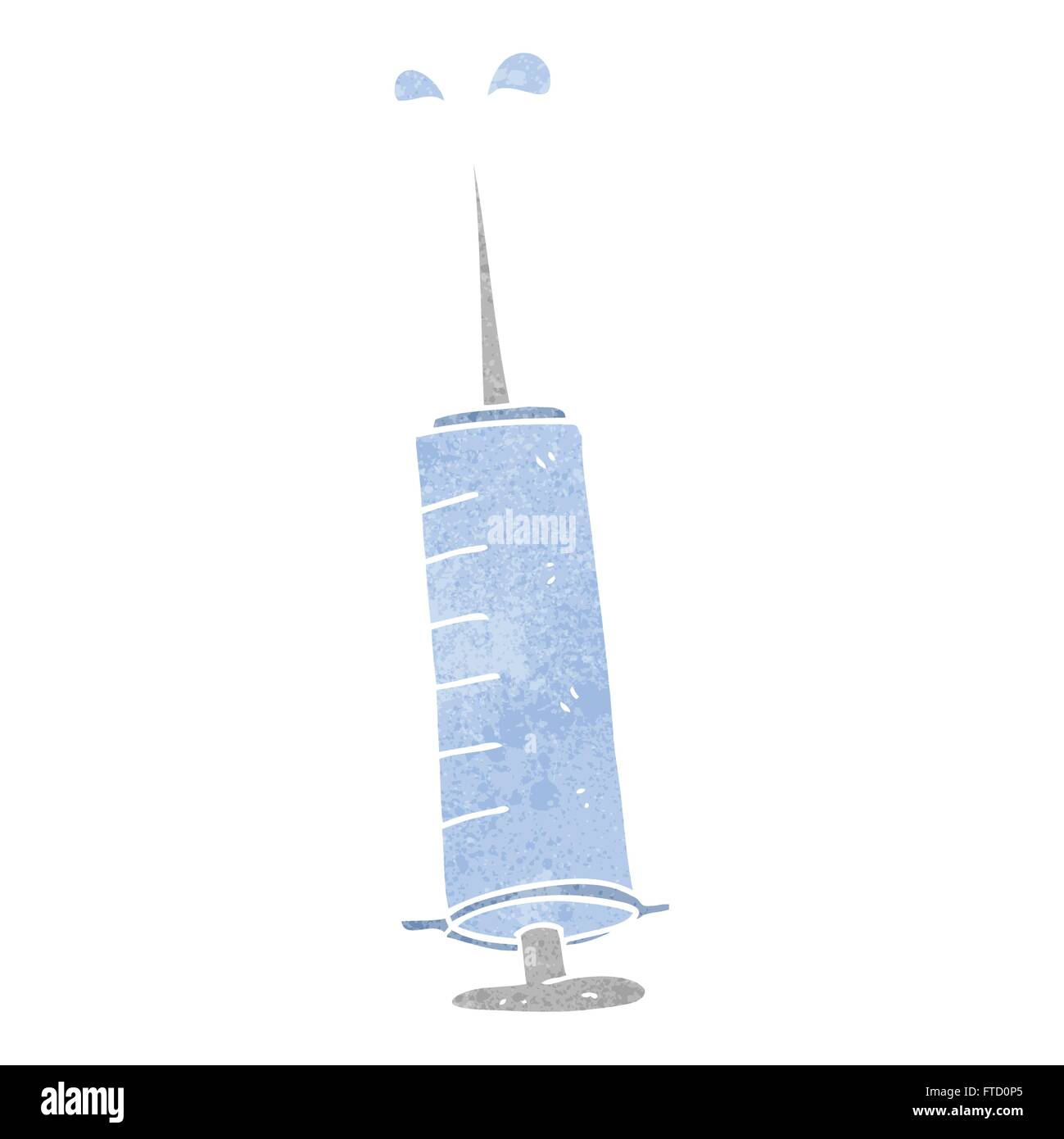 freehand retro cartoon medical needle Stock Vector Image & Art - Alamy