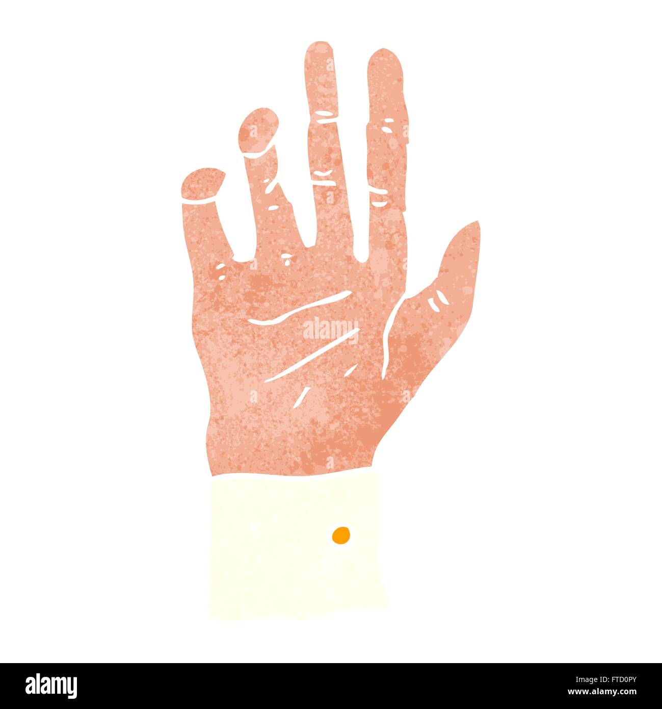 freehand retro cartoon hand reaching Stock Vector Image & Art - Alamy