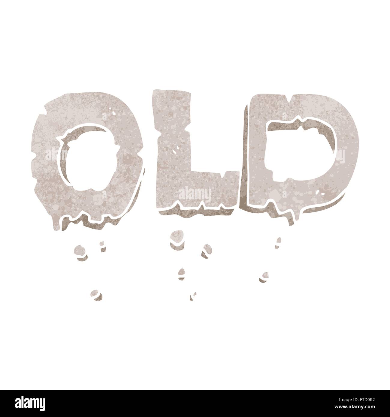 freehand retro cartoon word old Stock Vector Image & Art - Alamy