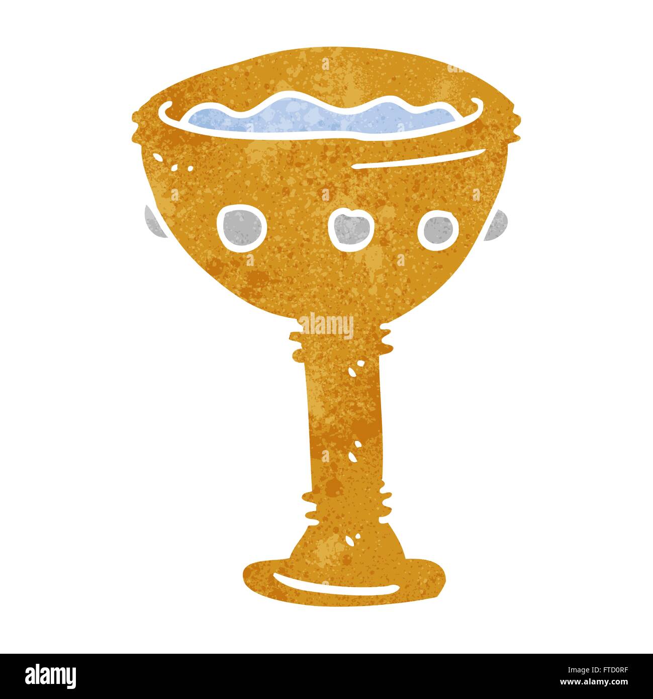 freehand retro cartoon goblet Stock Vector Image & Art - Alamy