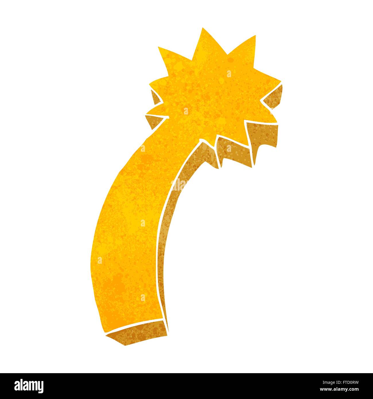 freehand retro cartoon shooting star symbol Stock Vector Image & Art ...