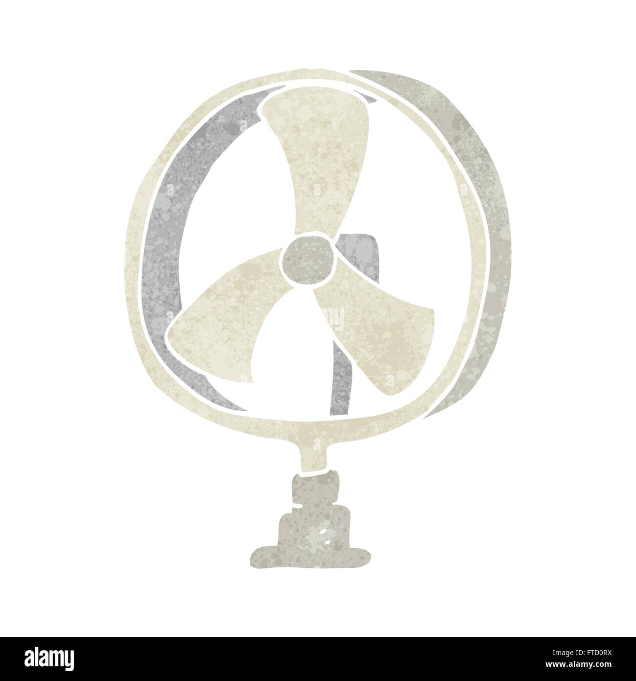 freehand retro cartoon desk fan Stock Vector Image & Art - Alamy