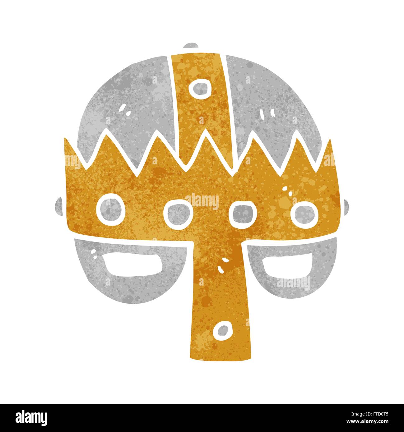 freehand retro cartoon medieval helmet Stock Vector Image & Art - Alamy
