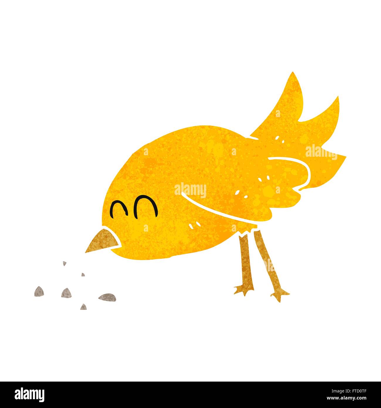 Bird eating seeds Stock Vector Images - Alamy