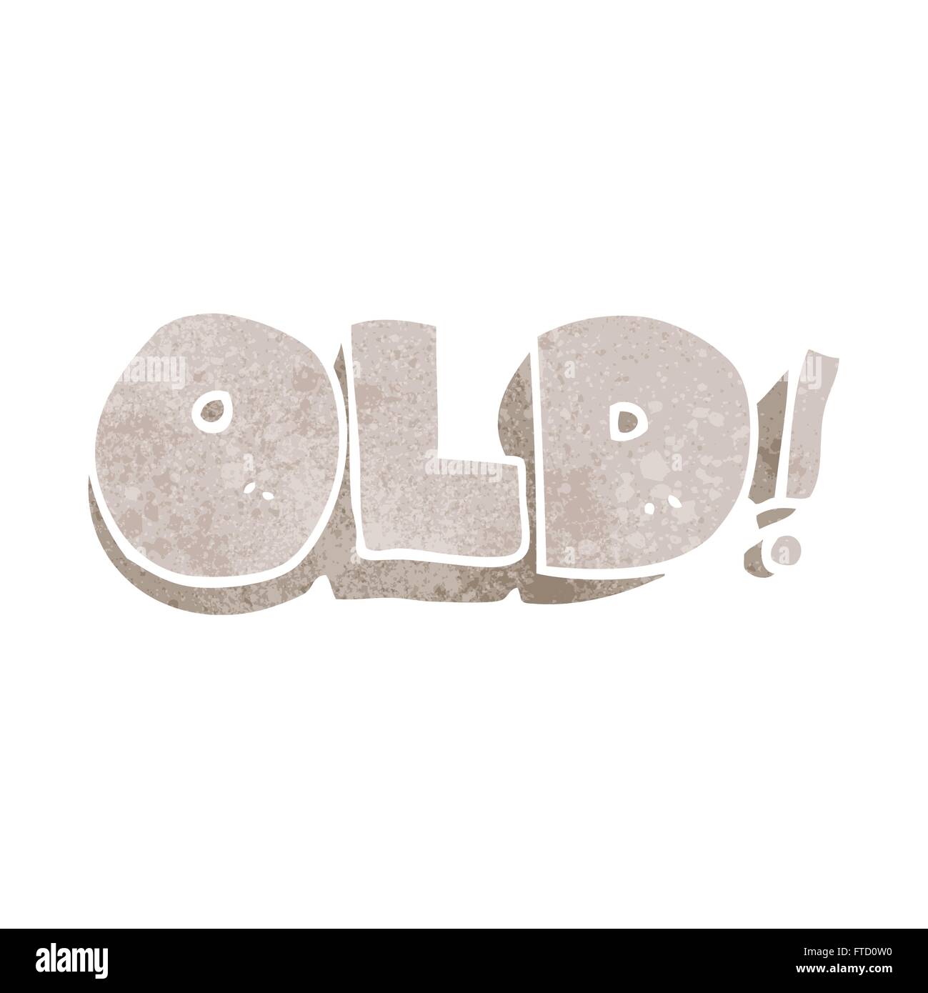 freehand retro cartoon word old Stock Vector Image & Art - Alamy