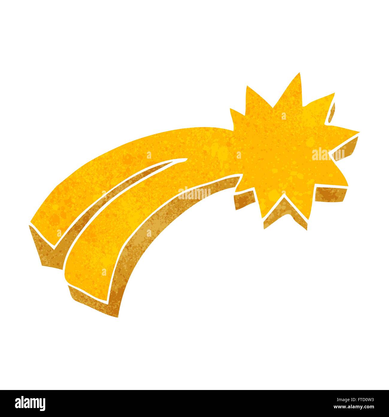 freehand retro cartoon shooting star Stock Vector Image & Art - Alamy