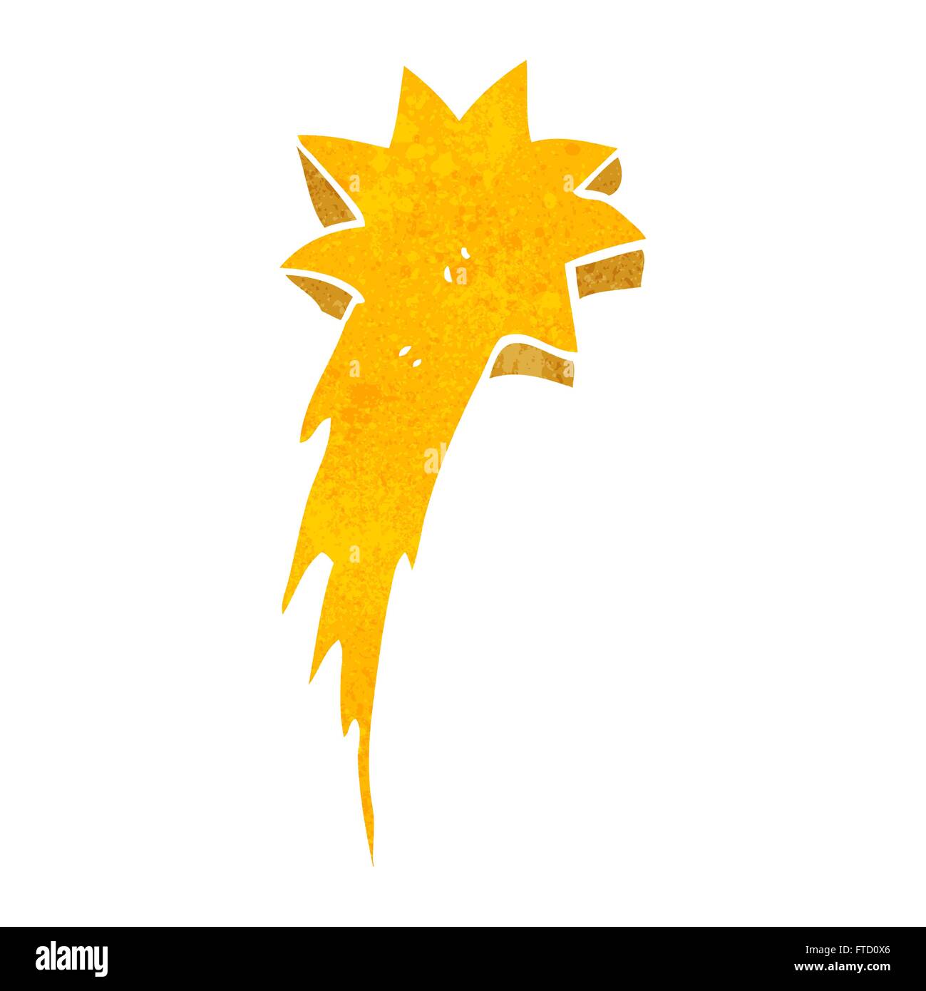 freehand retro cartoon shooting star symbol Stock Vector Image & Art ...