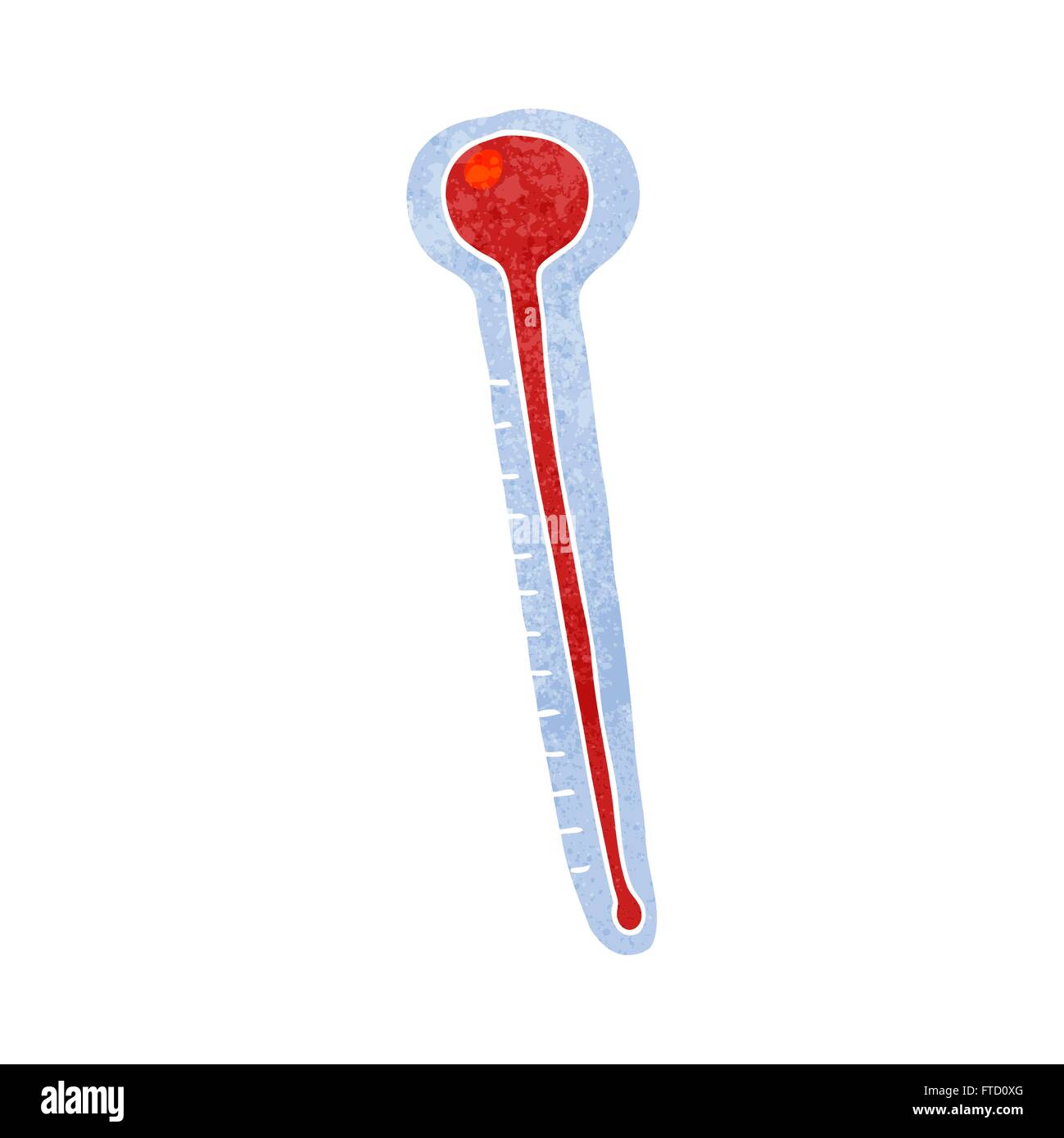 freehand retro cartoon thermometer Stock Vector Image & Art - Alamy