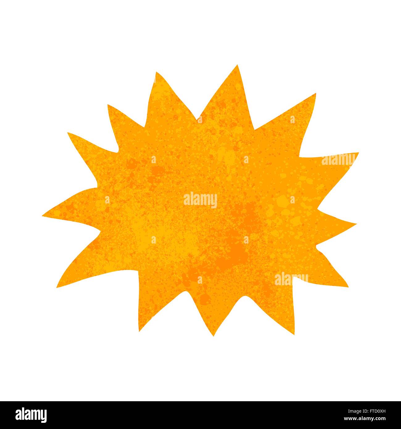 freehand retro cartoon simple explosion symbol Stock Vector Image & Art ...