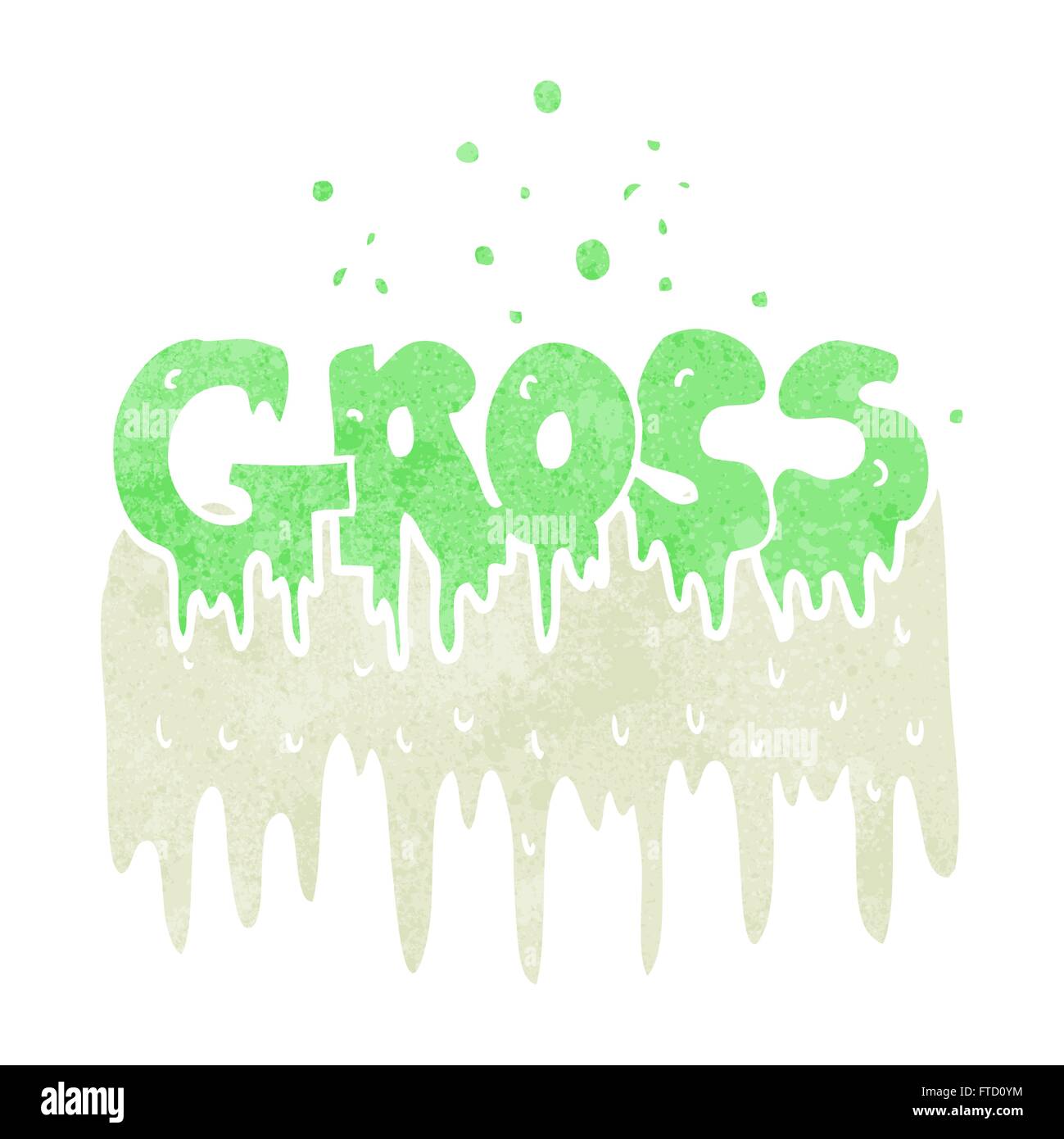 freehand retro cartoon gross symbol Stock Vector Image & Art - Alamy