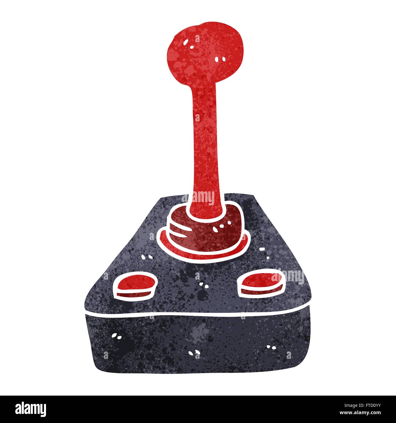 freehand retro cartoon joystick Stock Vector Image & Art - Alamy