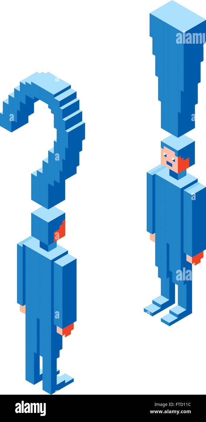 Conversation of Low Poly Box Characters Stock Vector Image & Art - Alamy