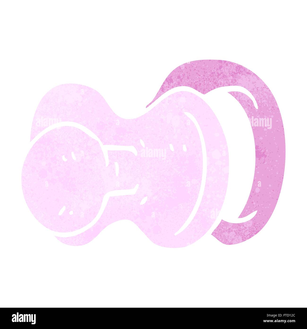 freehand retro cartoon pacifier Stock Vector Image & Art - Alamy