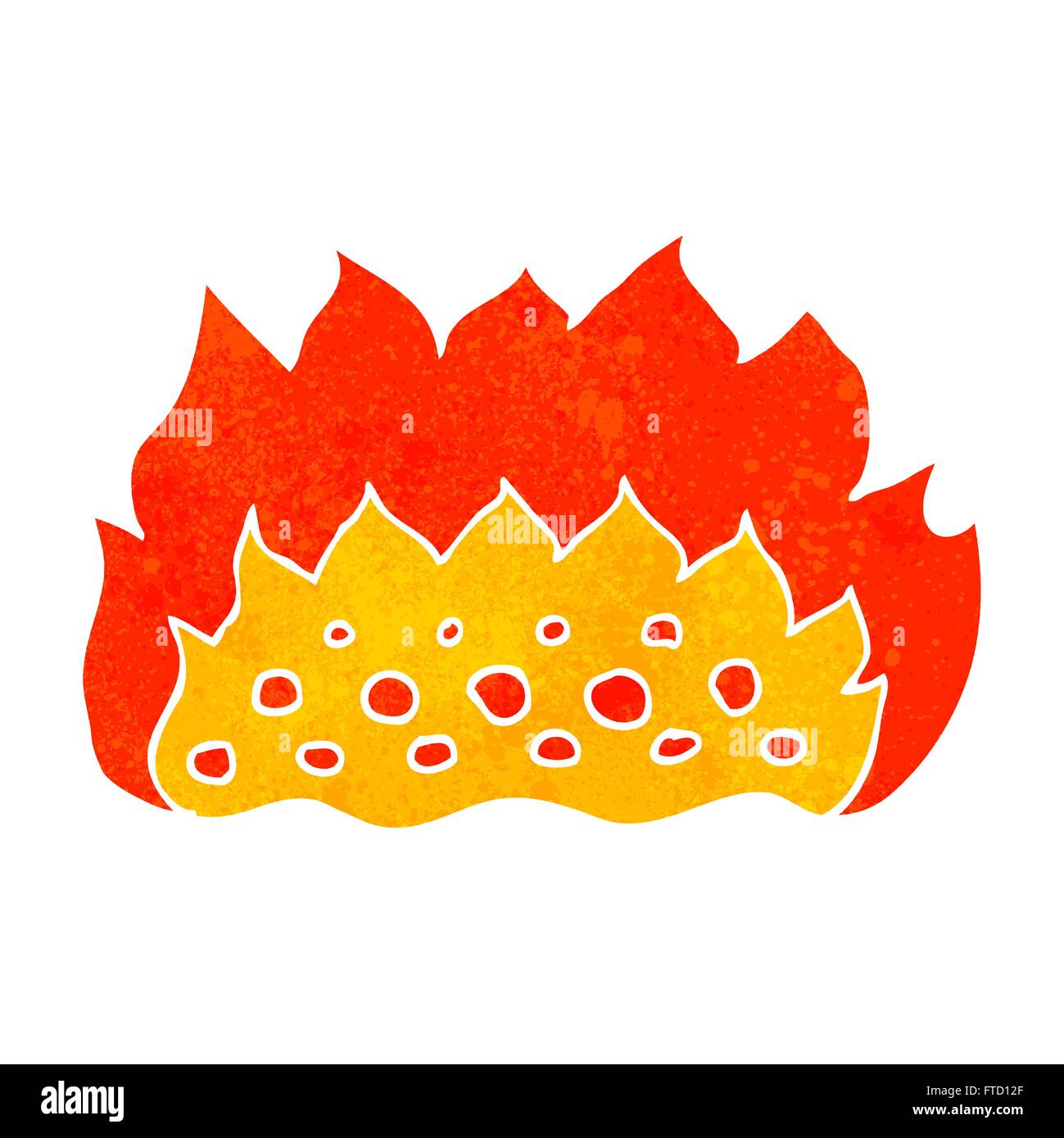 Freehand drawn cartoon hot symbol Cut Out Stock Images & Pictures - Alamy