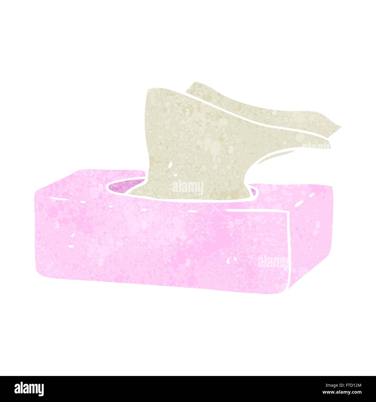 freehand retro cartoon box of tissues Stock Vector Image & Art - Alamy