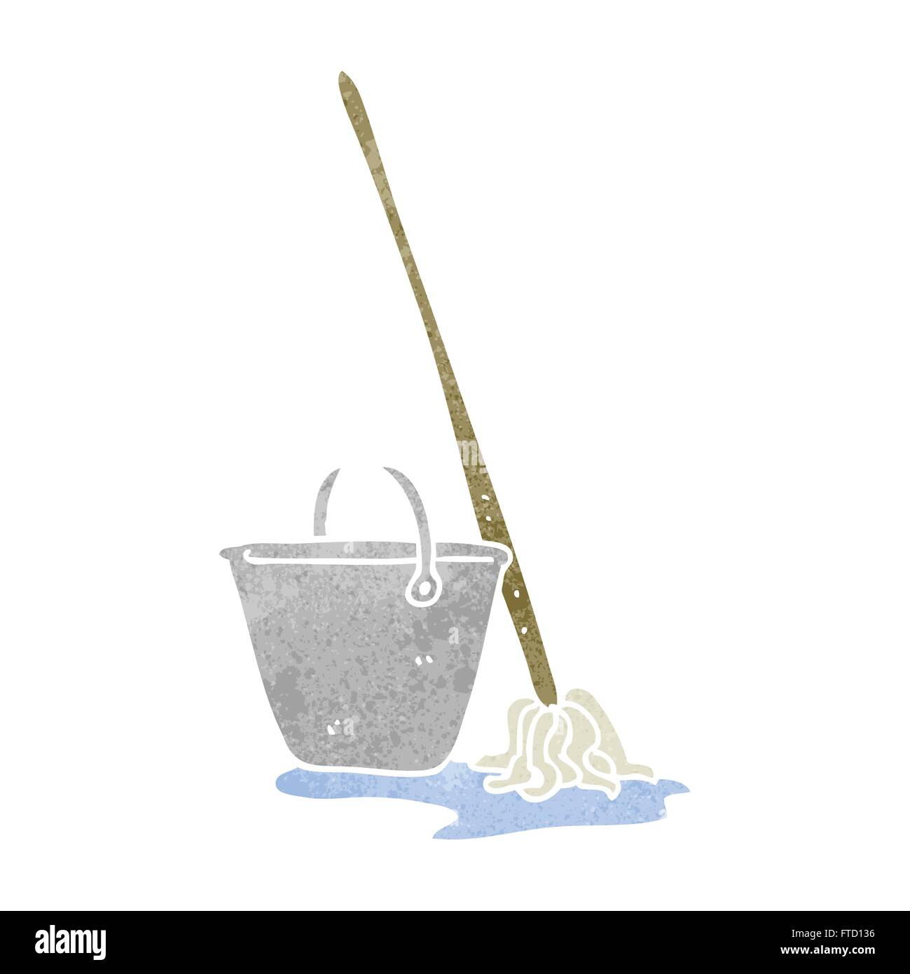 Freehand drawn cartoon mop bucket hi-res stock photography and images ...