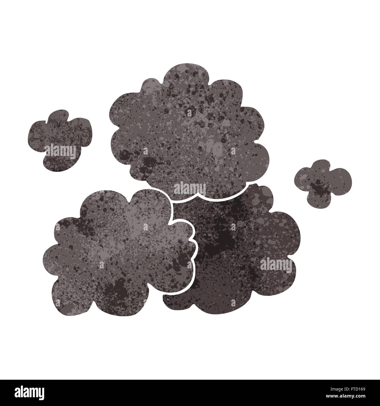 freehand retro cartoon smoke cloud Stock Vector Image & Art - Alamy