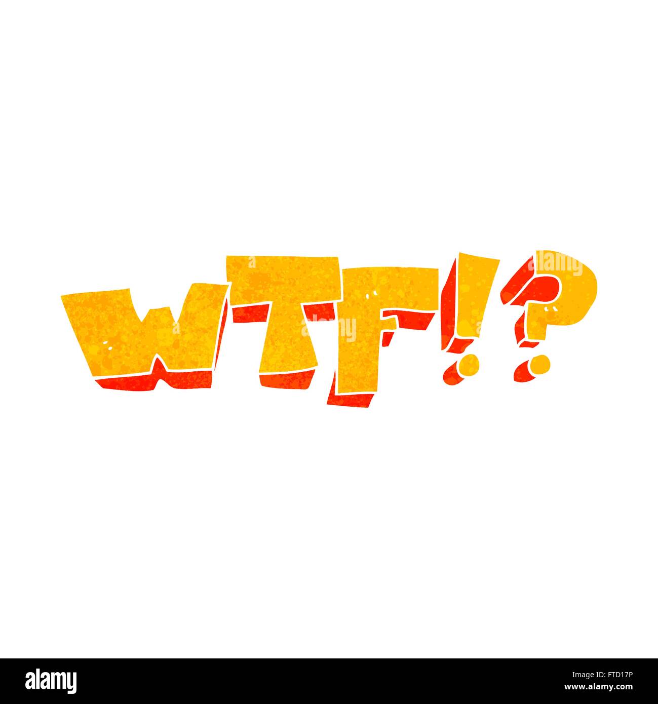 freehand retro cartoon WTF symbol Stock Vector Image & Art - Alamy freehand retro cartoon WTF symbol Stock Vector Image & Art - Alamy