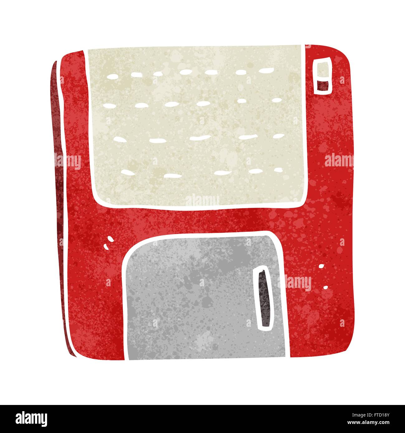 freehand retro cartoon old computer disk Stock Vector Image & Art - Alamy