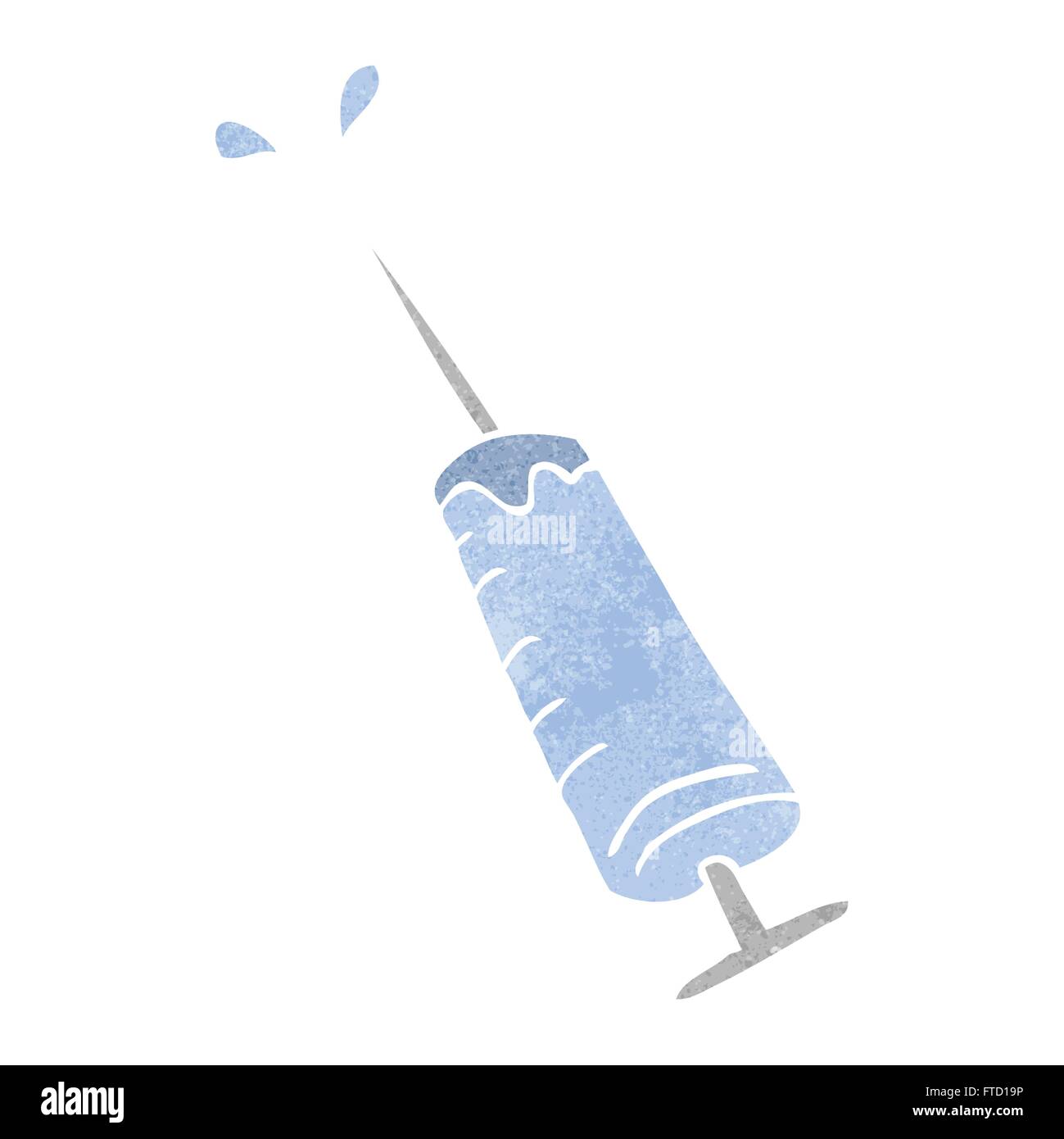freehand retro cartoon medical needle Stock Vector Image & Art - Alamy