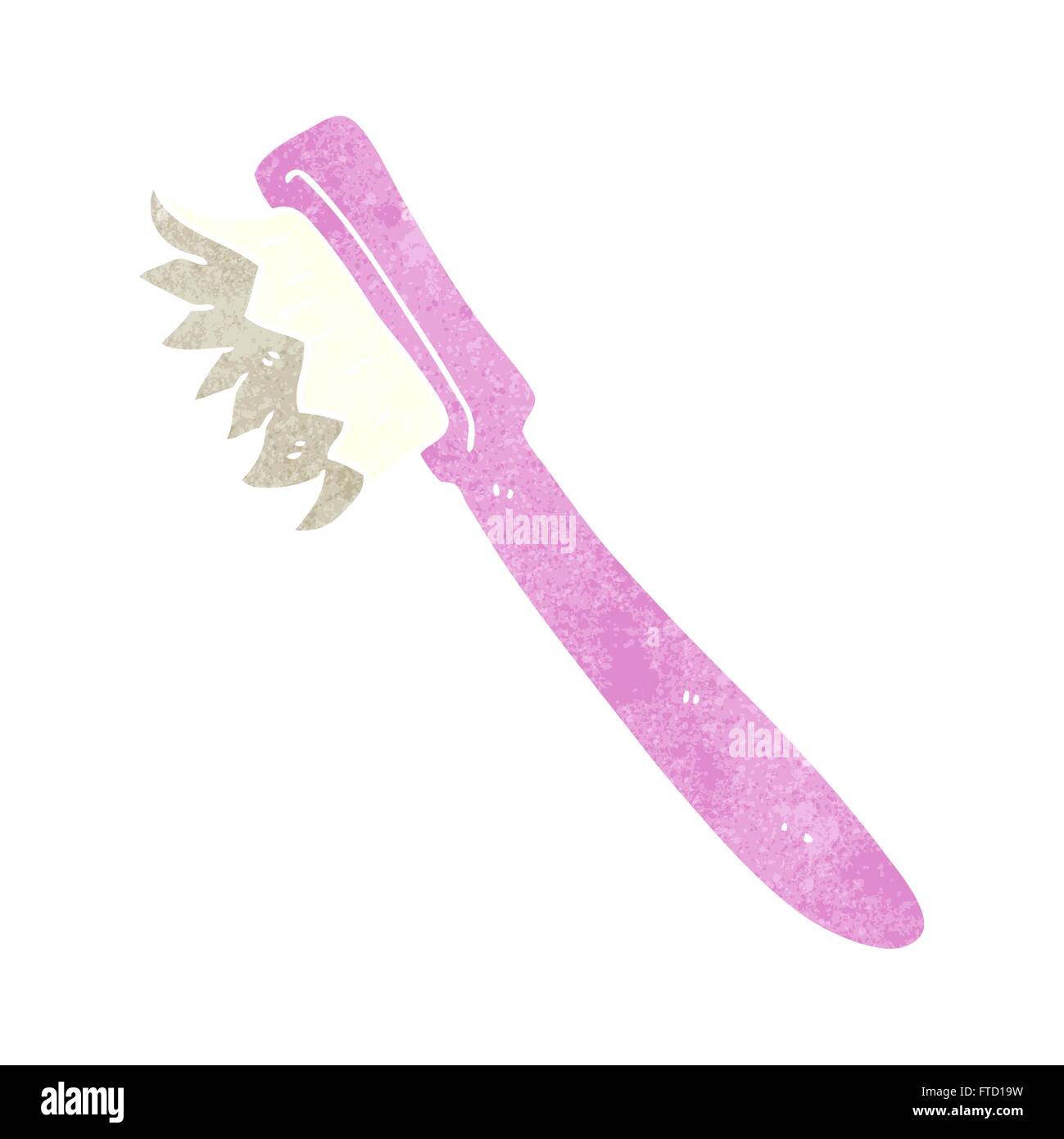 Freehand drawn retro cartoon toothbrush Stock Vector Images - Alamy