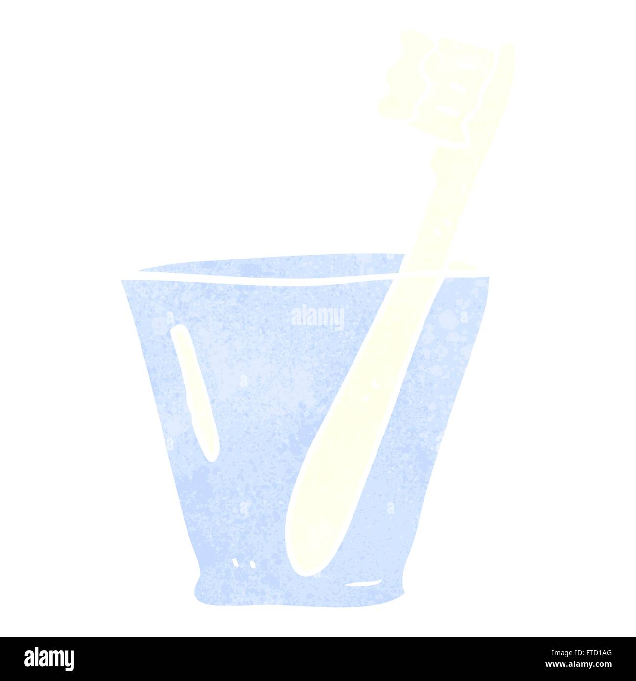 Freehand drawn retro cartoon toothbrush hi-res stock photography and ...