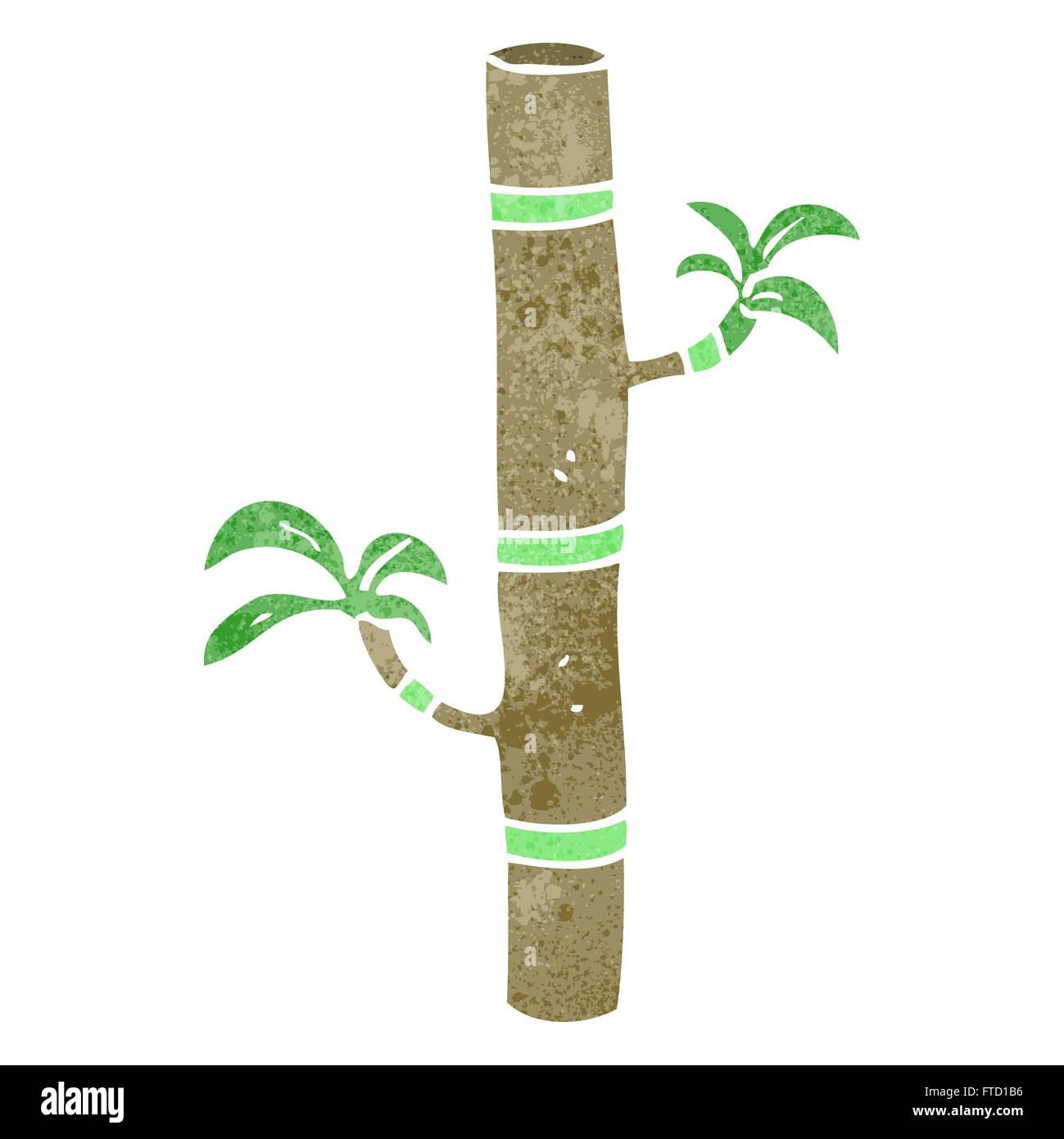 freehand retro cartoon bamboo Stock Vector Image & Art - Alamy