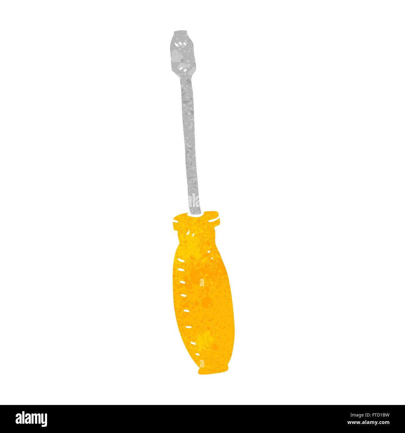 freehand retro cartoon screwdriver Stock Vector Image & Art - Alamy