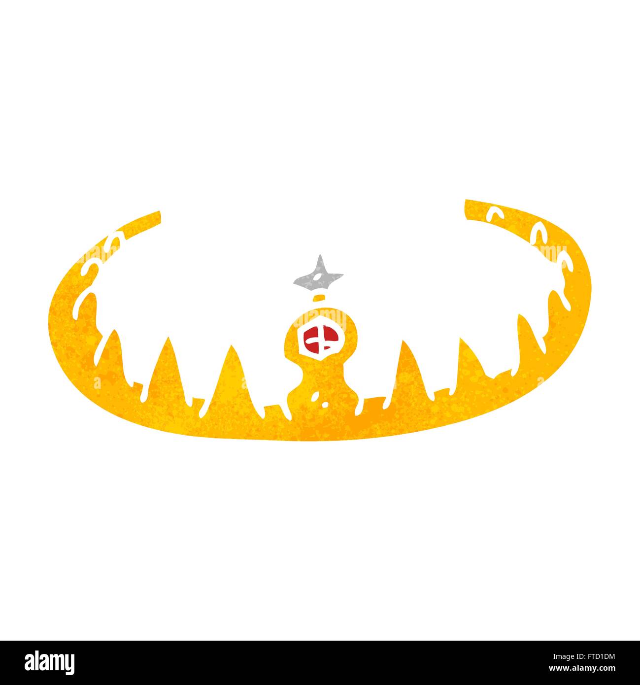 freehand retro cartoon tiara Stock Vector Image & Art - Alamy