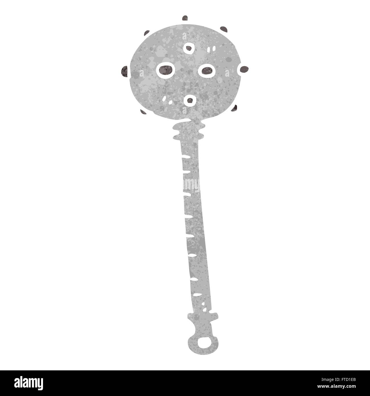 freehand retro cartoon medieval mace Stock Vector Image & Art - Alamy