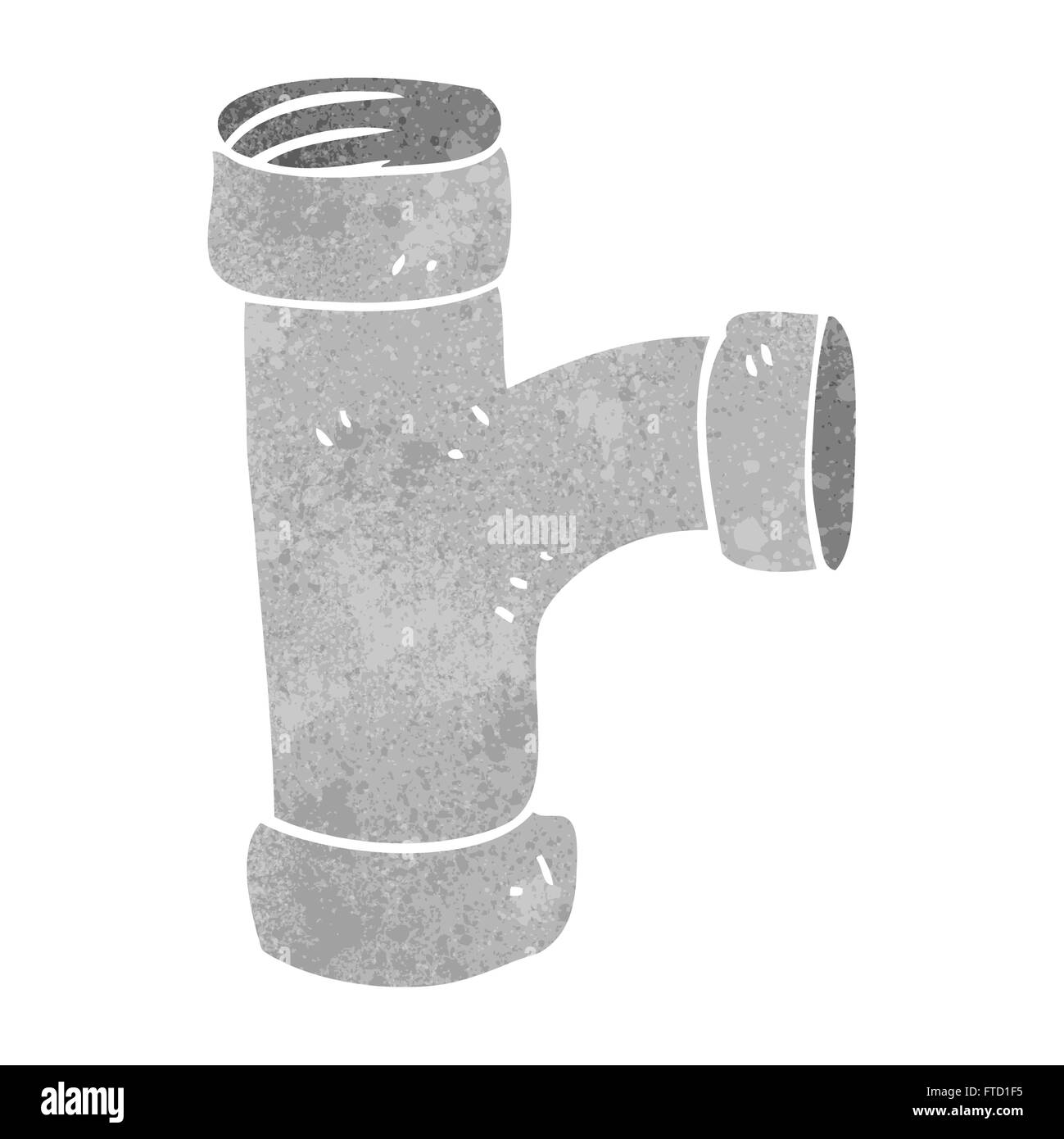 freehand retro cartoon pipe Stock Vector Image & Art - Alamy