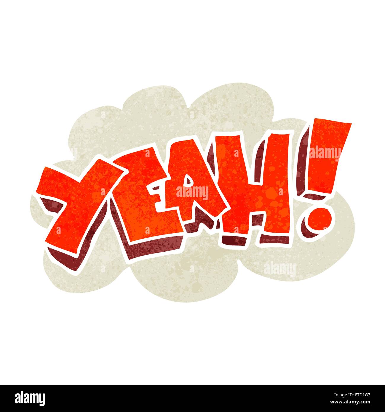 Cartoon yeah shout hi-res stock photography and images - Alamy